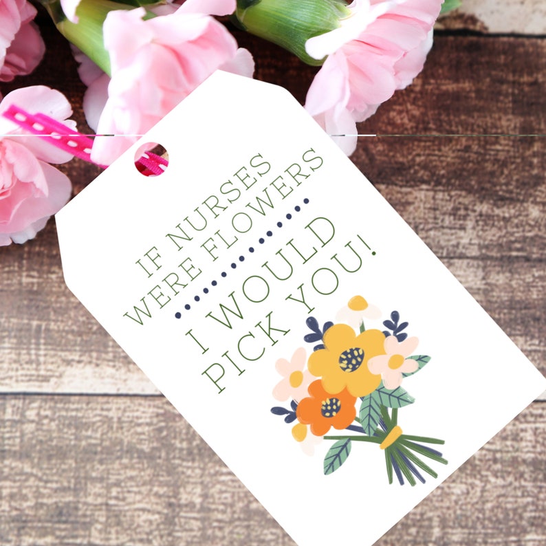 Nurse Appreciation Tags Nurse Thank You Tags Printable Thank You Tags ...