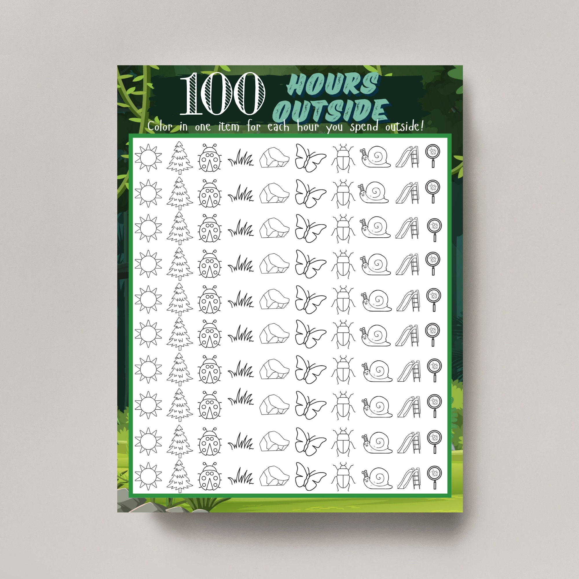 Outdoor Activity Worksheets | Printable Outdoor Activity | Outdoor ...