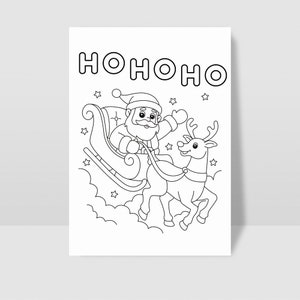 Christmas Coloring Page Bundle, Holiday Coloring Page Bundle, Printable ...