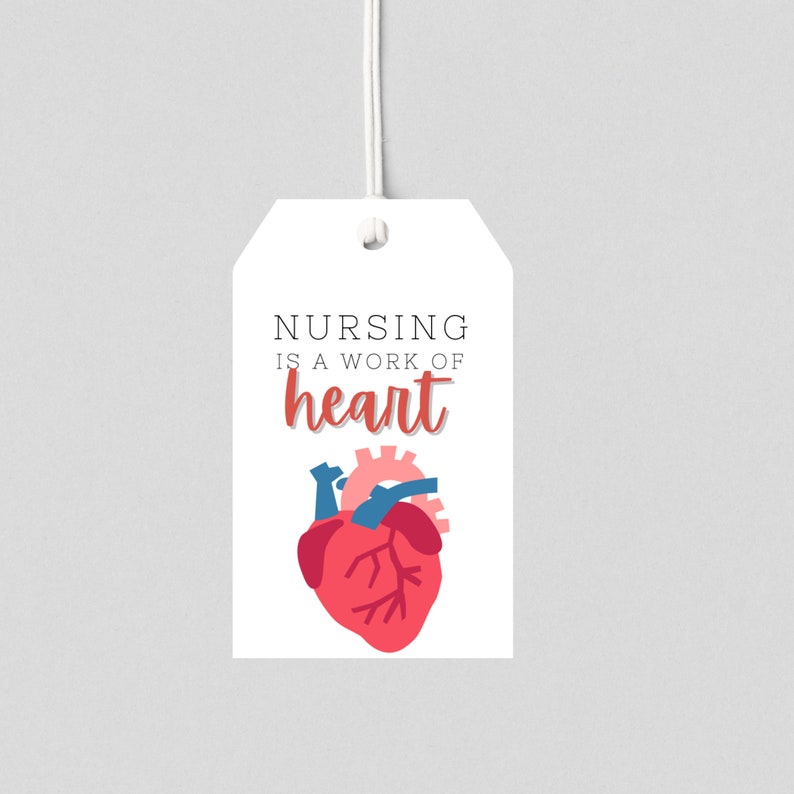 Nurse Appreciation Tags Nurse Thank You Tags Printable Thank You Tags ...