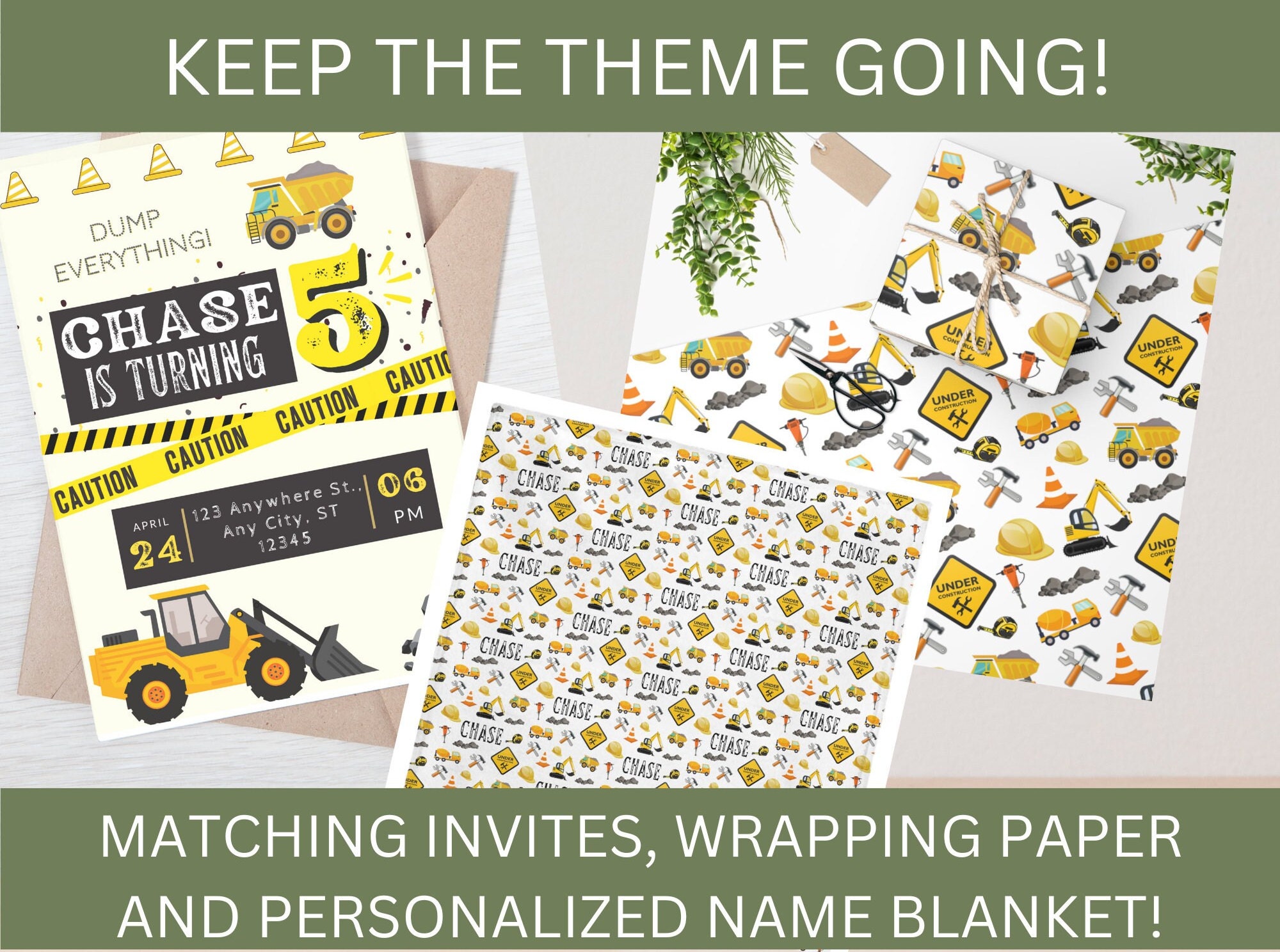 Editable Construction Invitation | Construction Invite Template ...