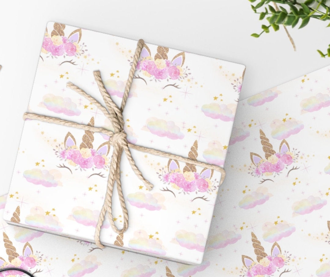 Unicorn Birthday Wrapping Paper Unicorn Party Unicorn Gift - Etsy