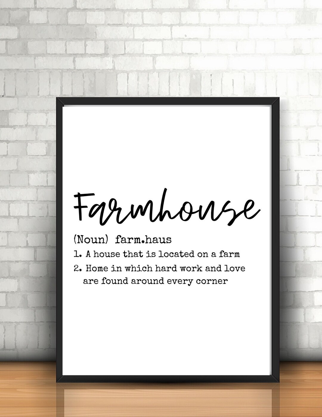Farmhouse Dictionary Quote Decor Digital Download - Etsy