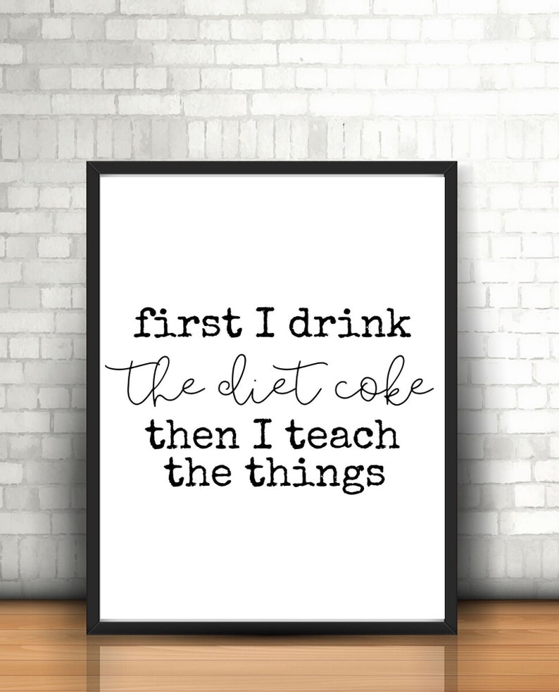 Teacher Diet Coke Digital Download Bundle, Teacher Quote SVG, PNG, JPG ...