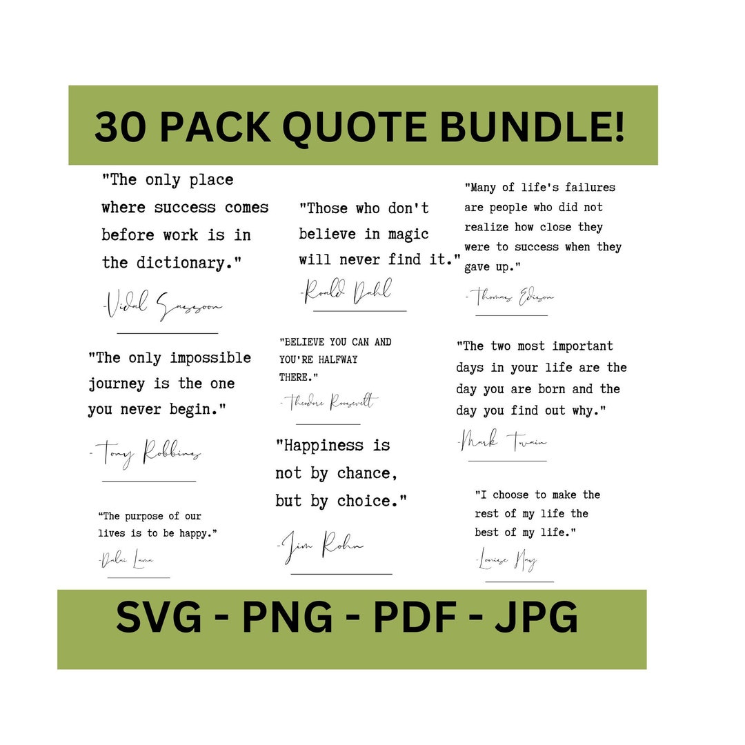 Quotes About Life Motivational Quote Decor Printable Classroom Signs ...