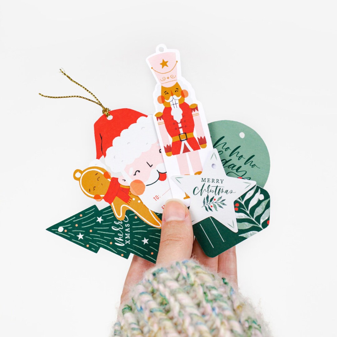 Merry Maker Digital Scrapbooking Kit, Paper Ephemera, Digital Gift Tags ...