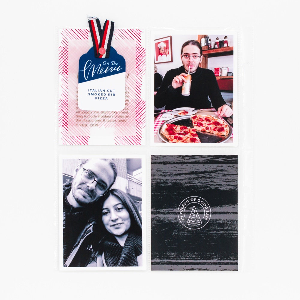 Meal in Review Scrapbooking Cards Food Journaling Cards Digital Pocket ...