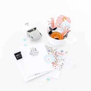 Winter Tales Digital Scrapbooking Kit, Paper Ephemera, Digital Sticker ...