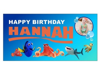 Finding Dory Birthday Door Sign, Finding Nemo Party Decorations. - Etsy