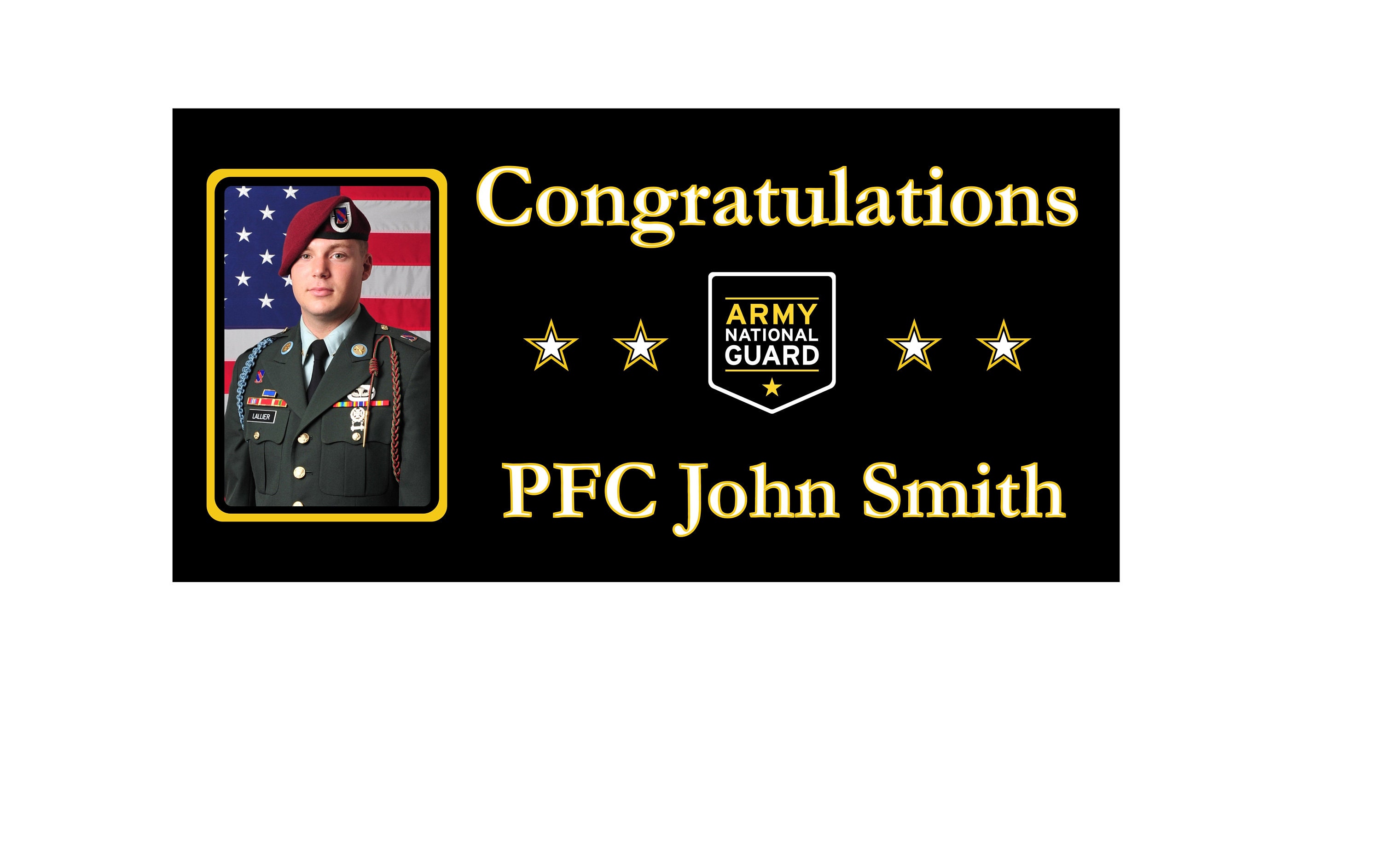 NATIONAL GUARD Congratulatory or Welcome Home Banner - Etsy