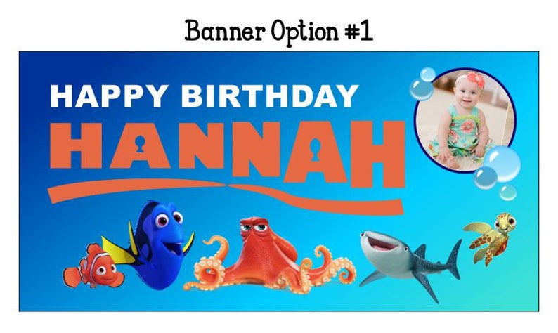 Finding Dory Inspired Birthday Banner - Etsy