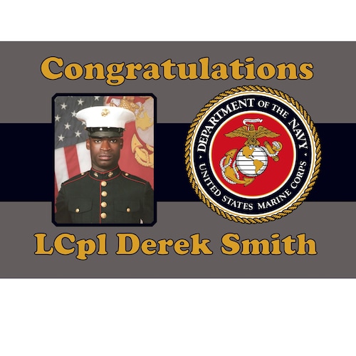 Custom U.S. MARINE Vinyl Banner Welcome Home or - Etsy