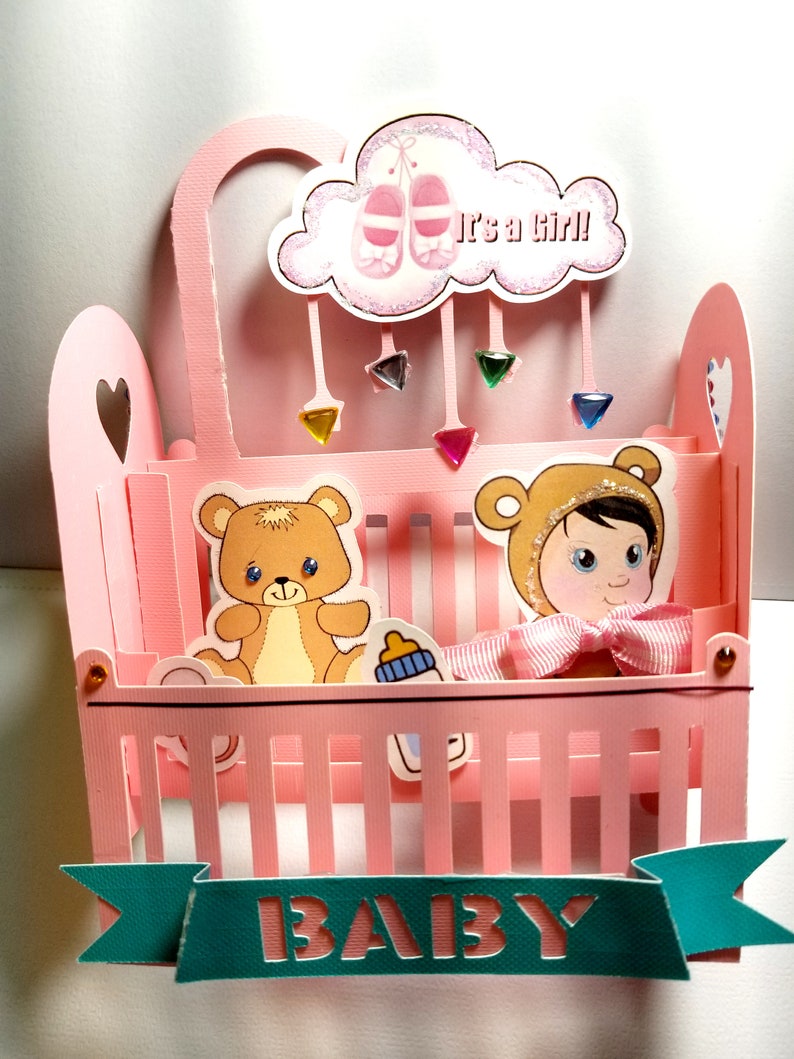 Myfav 3D Baby Crib Card - Etsy