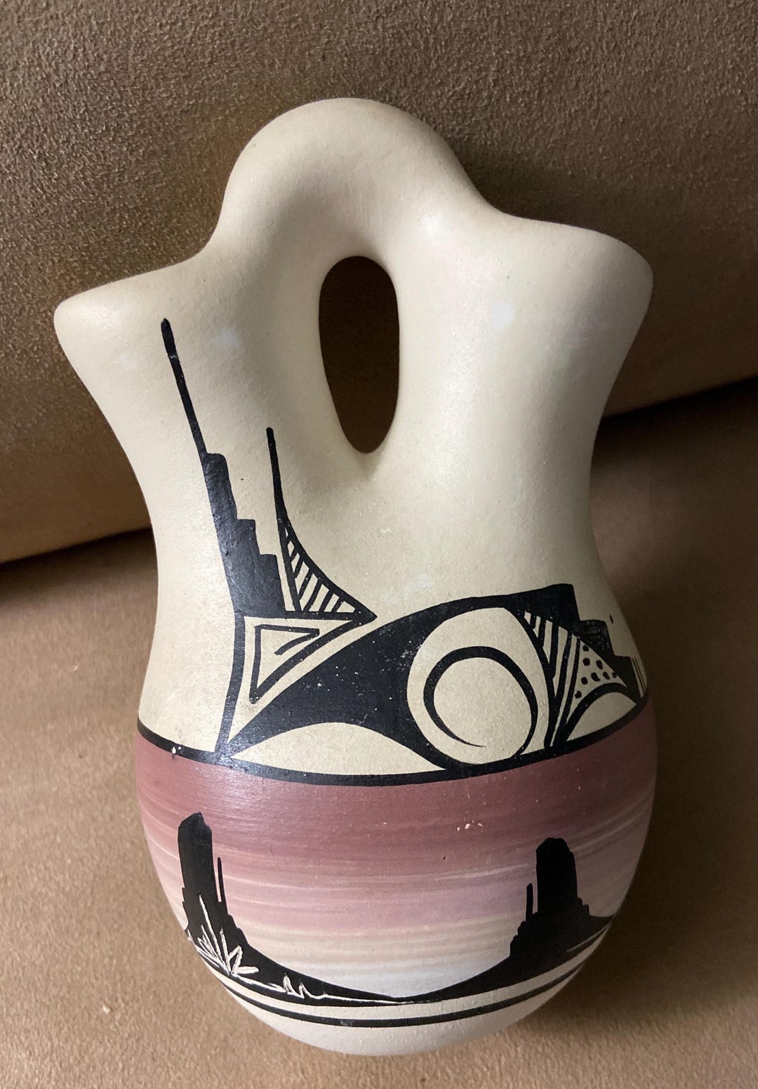 Native American Small Wedding Vase,adakai Navajo Southwest Pottery ...