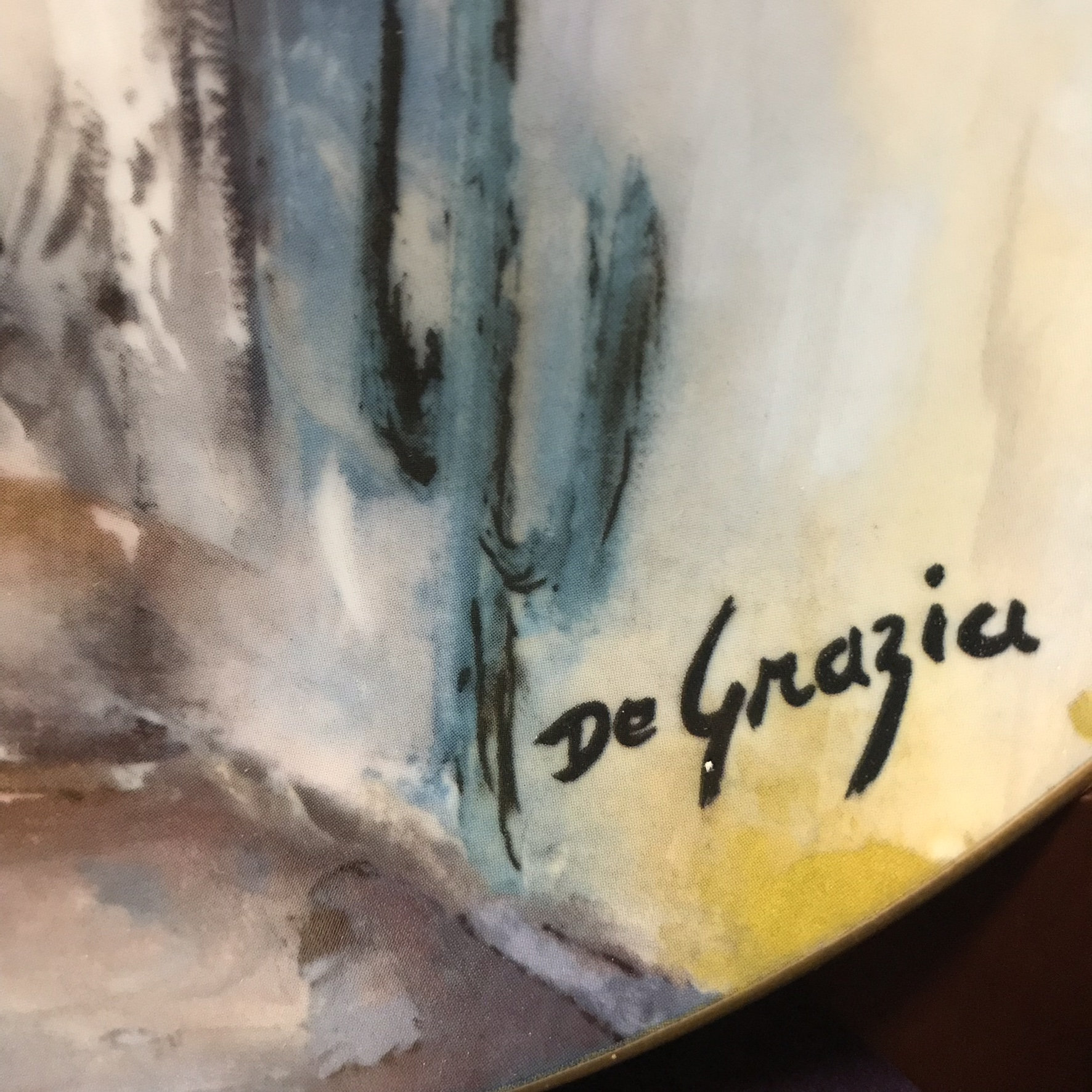 Degrazia Blue Boy Plate - Etsy