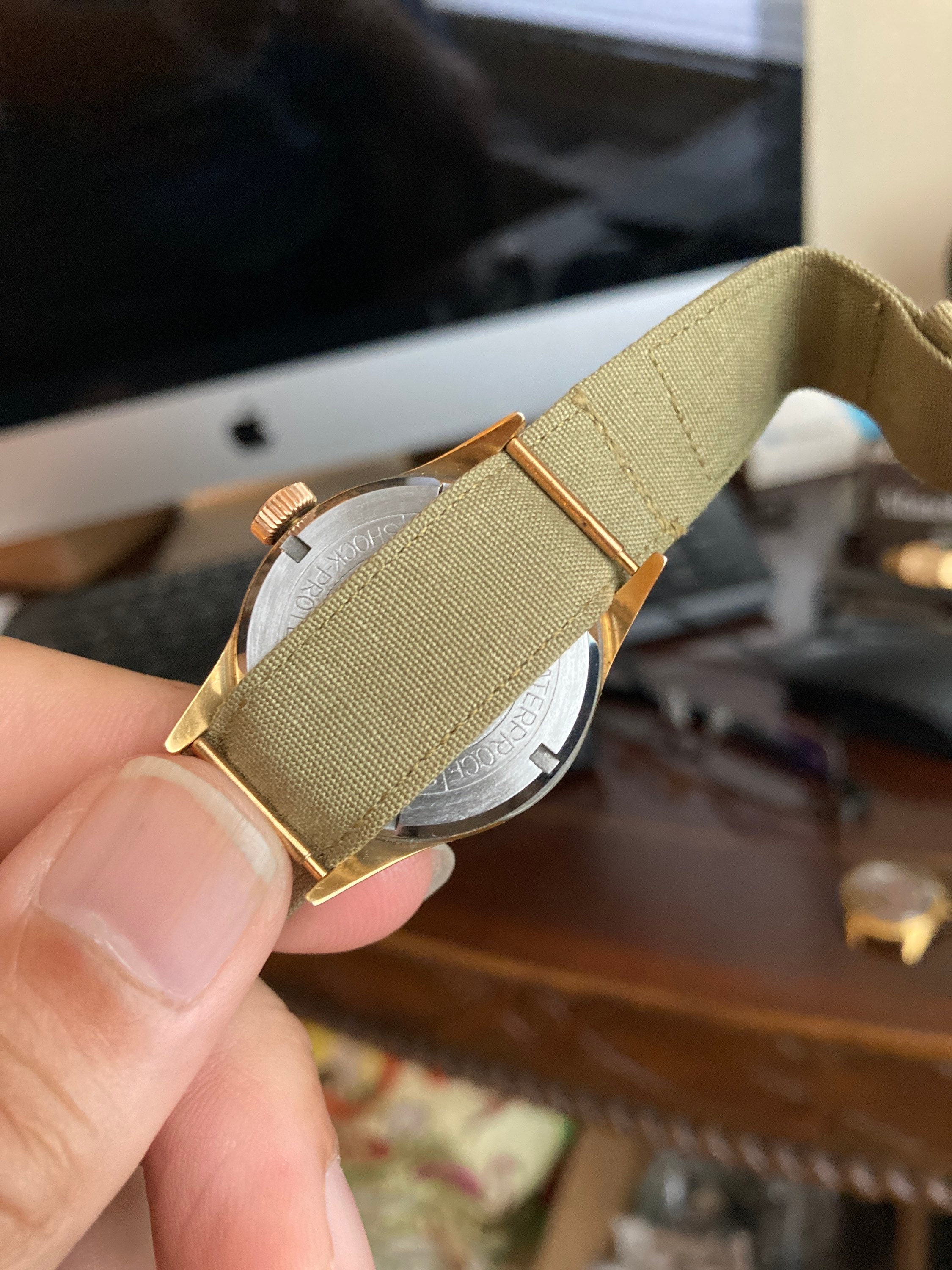 Tevo Swiss Watch Company (incabloc) Military WWII ERA 1940s Watch With ...