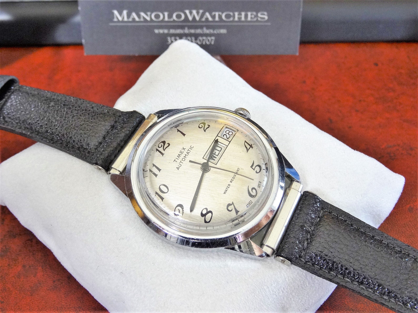 Vintage 1978 Timex Automatic Water Resistant Day & Date Men's Watch W ...