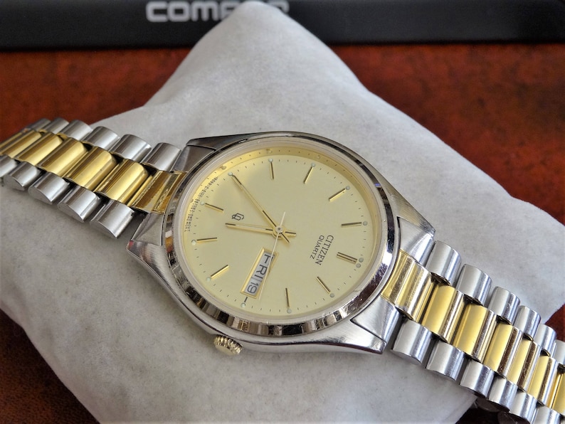 Vtg Citizen Water Resist Quartz Men's Watch W/ Citizen | Etsy
