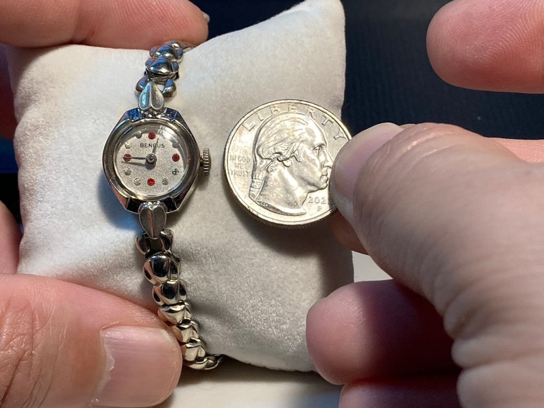 Vintage Benrus Ladies Watch: Diamond/ruby Dial, 10K RGP Bezel - Etsy