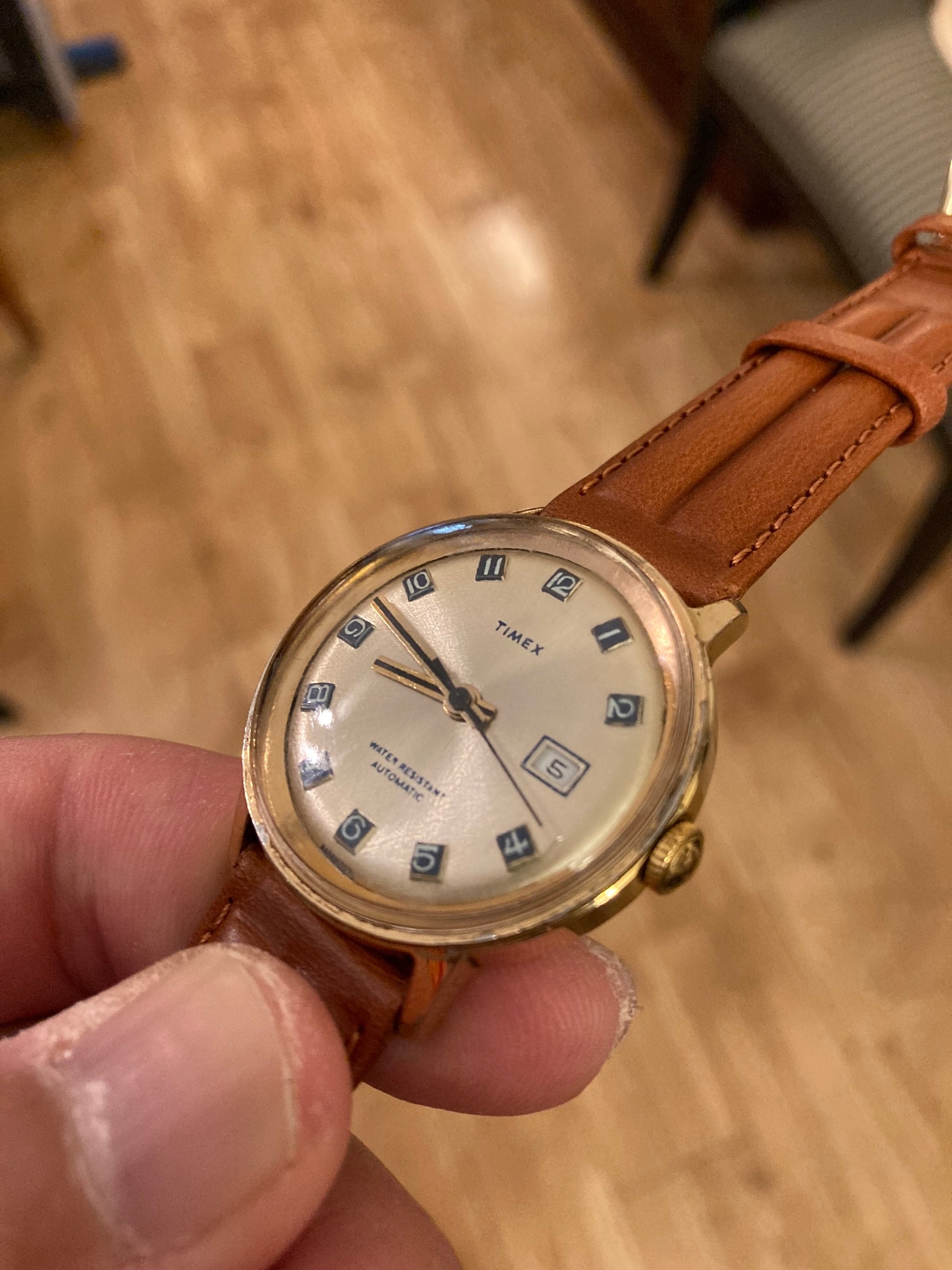 Vintage 1975 Timex Automatic Water Resistant Date Men's Watch W/ 18mm ...