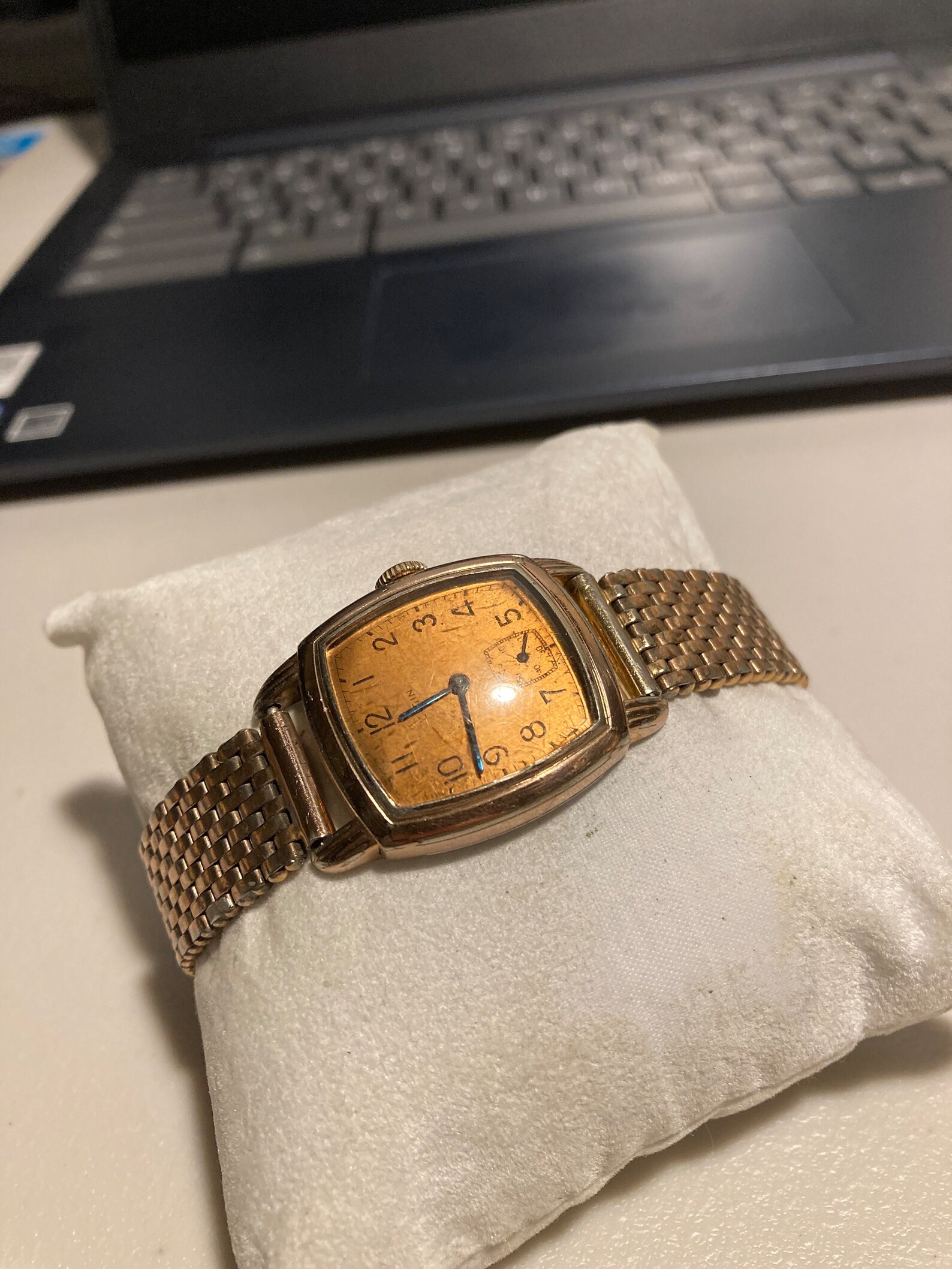 Vintage 1944 WWII Era Elgin 554 Made in U.S.A. 15-jewels Rose Gold ...