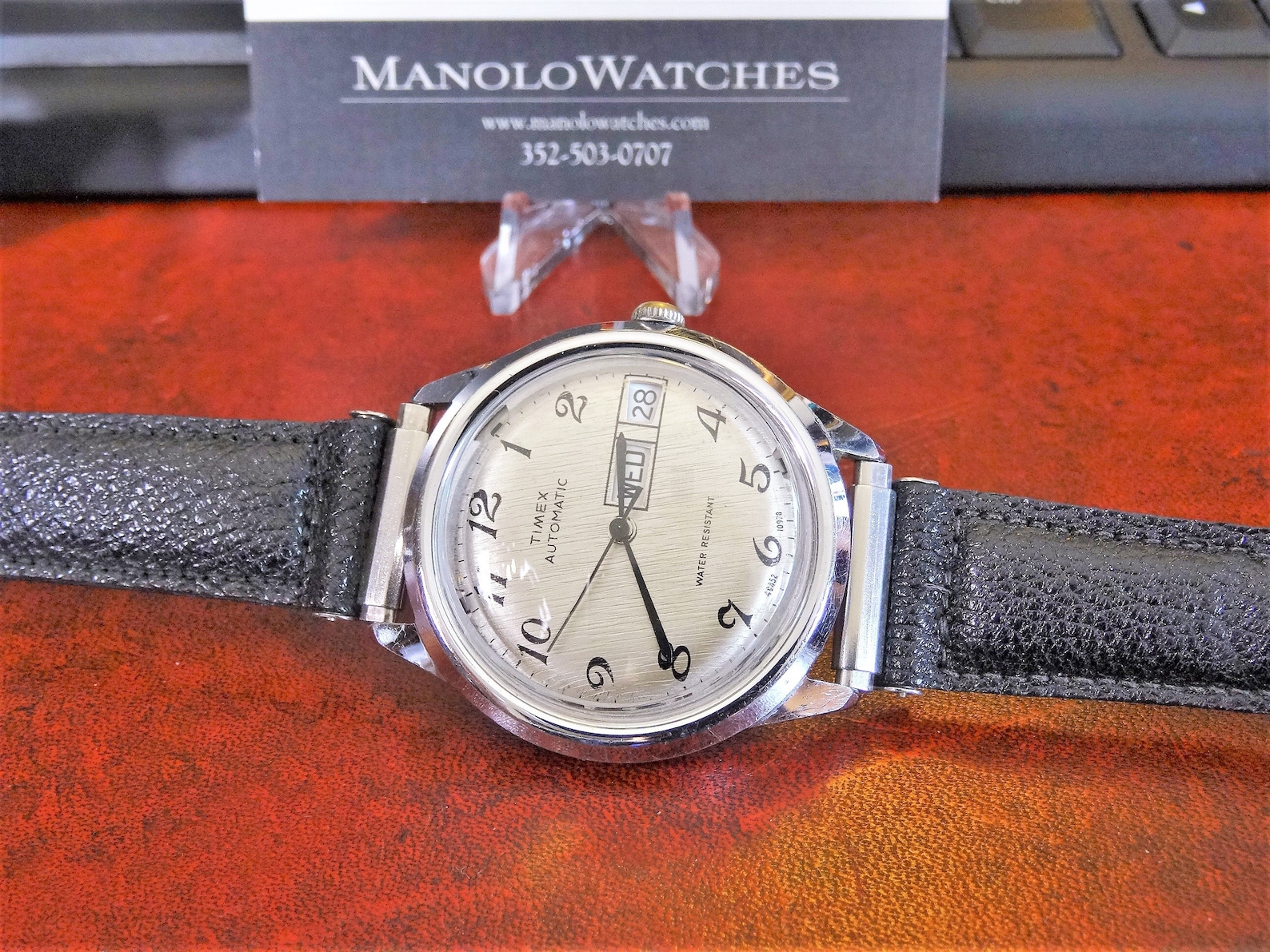 Vintage 1978 Timex Automatic Water Resistant Day & Date Men's Watch W ...