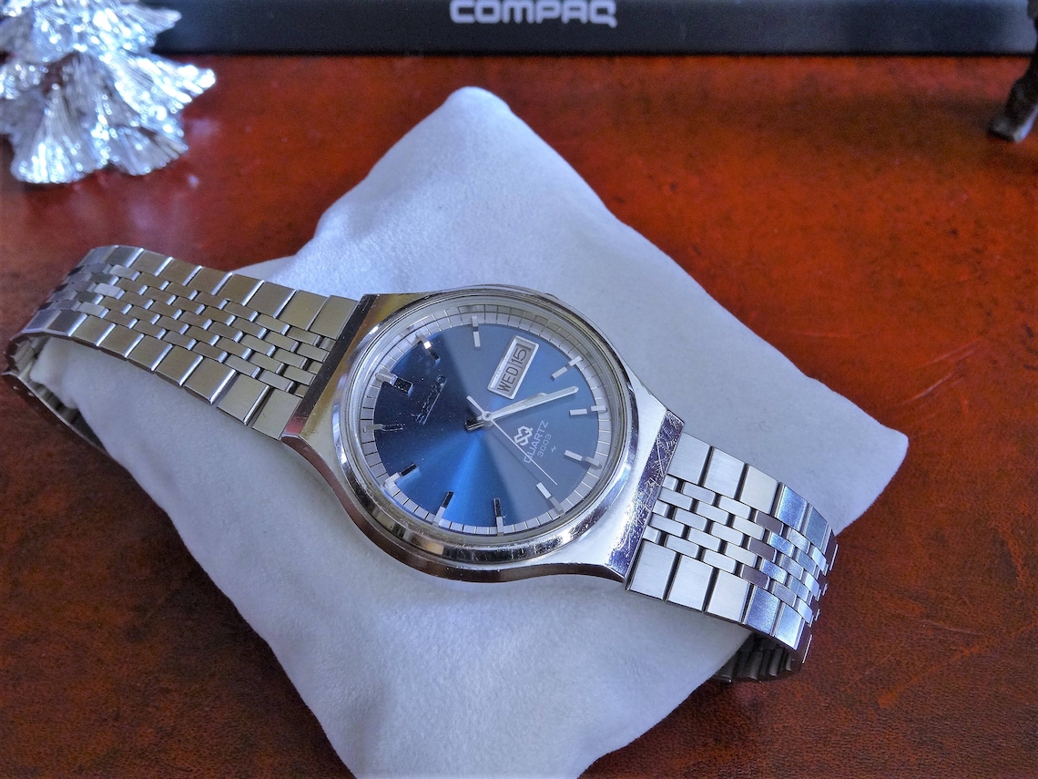 Vtg 1975 Seiko 3003 Water Resistant Quartz Mens Watch W/ 20mm | Etsy