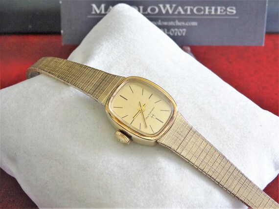 Vintage 1960's Hamilton 10K Rolled Gold Plated Bezel … - Gem