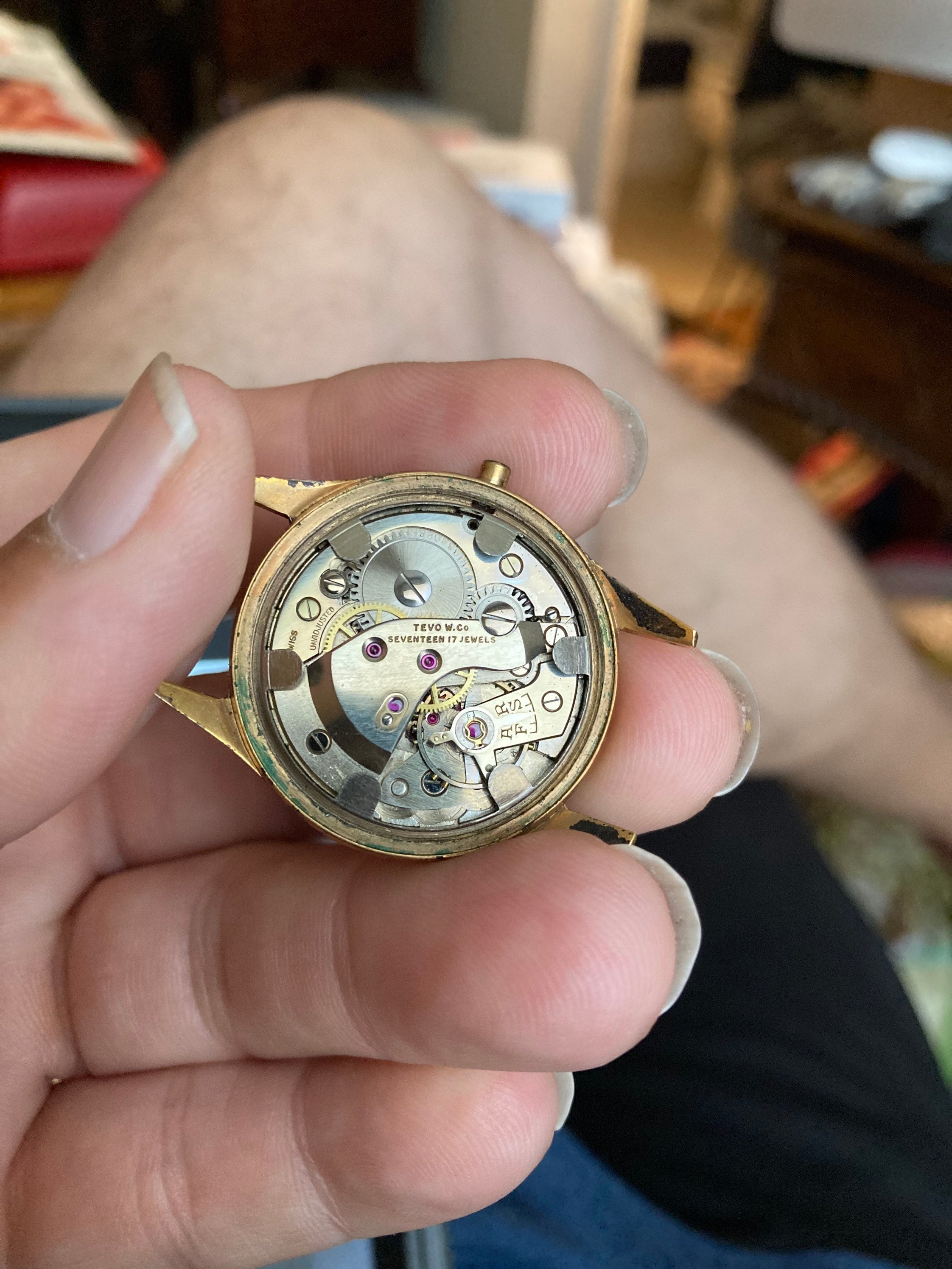 Tevo Swiss Watch Company (incabloc) Military WWII ERA 1940s Watch With ...