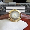 Retro 1987 Seiko Tank Roman Numeral Dial Gold Tone Tank Quartz Ladies Watch Reference SZZB18 W ...
