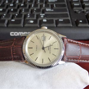 Vintage 1978 Timex Automatic Water Resistant Day & Date Men's Watch W ...