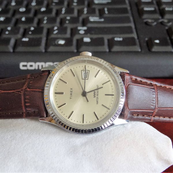 Vintage 1978 Timex Automatic Water Resistant Day & Date Men's Watch W ...