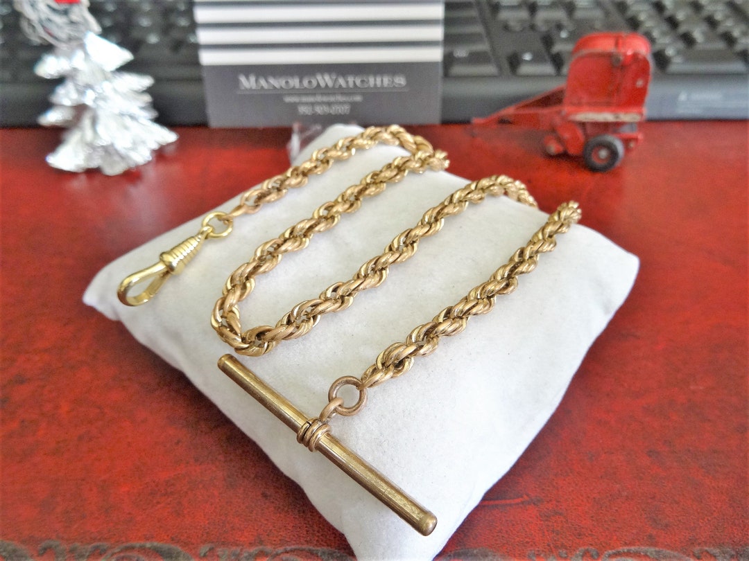 Gold Filled Pocket Watch Chain 19.43 Grams - Etsy