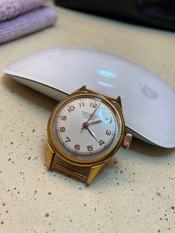 Tevo Swiss Watch Company incabloc Military WWII ERA 1940s - Etsy