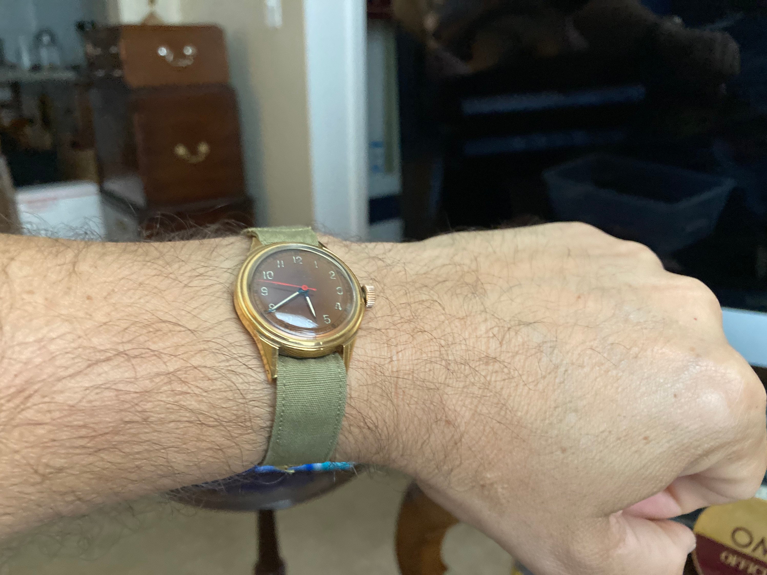 Tevo Swiss Watch Company (incabloc) Military WWII ERA 1940s Watch With ...
