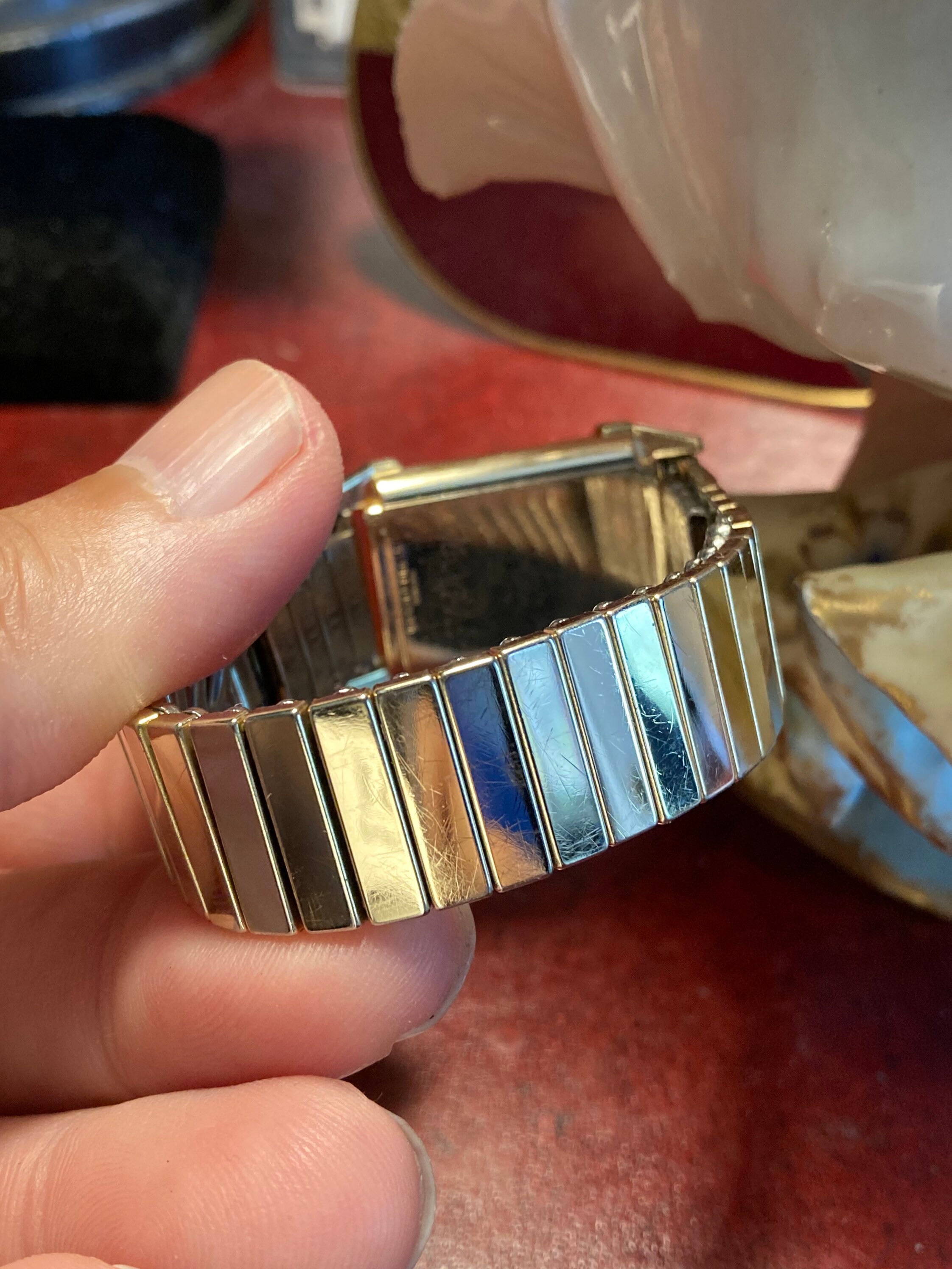 Vintage 1940s Bulova Engraved Tank 10K Gold Filled Winding Men's Watch ...