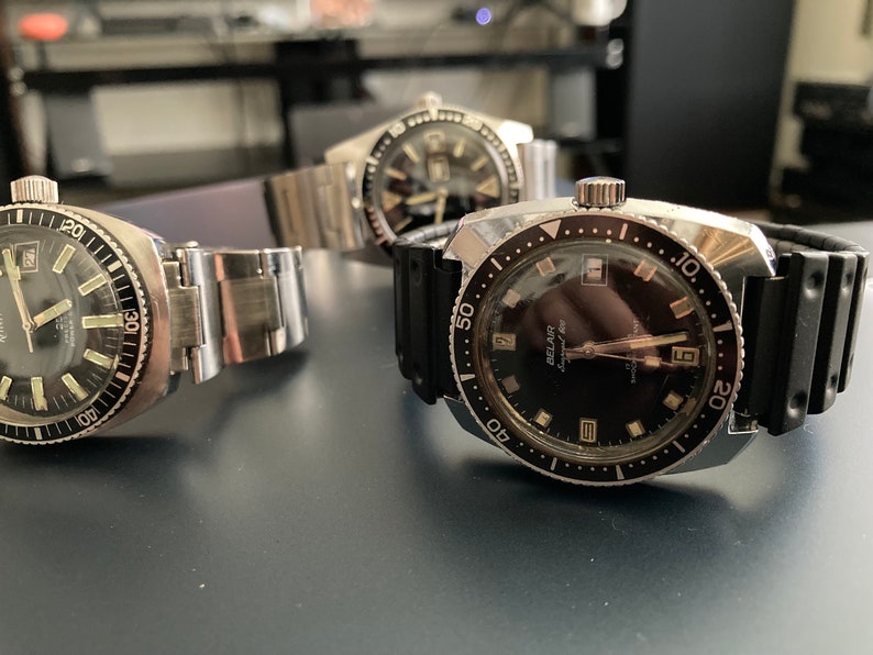 Vintage 1969 Belair Seapearl 600 Caliber 1551 Diver Calendar - Etsy