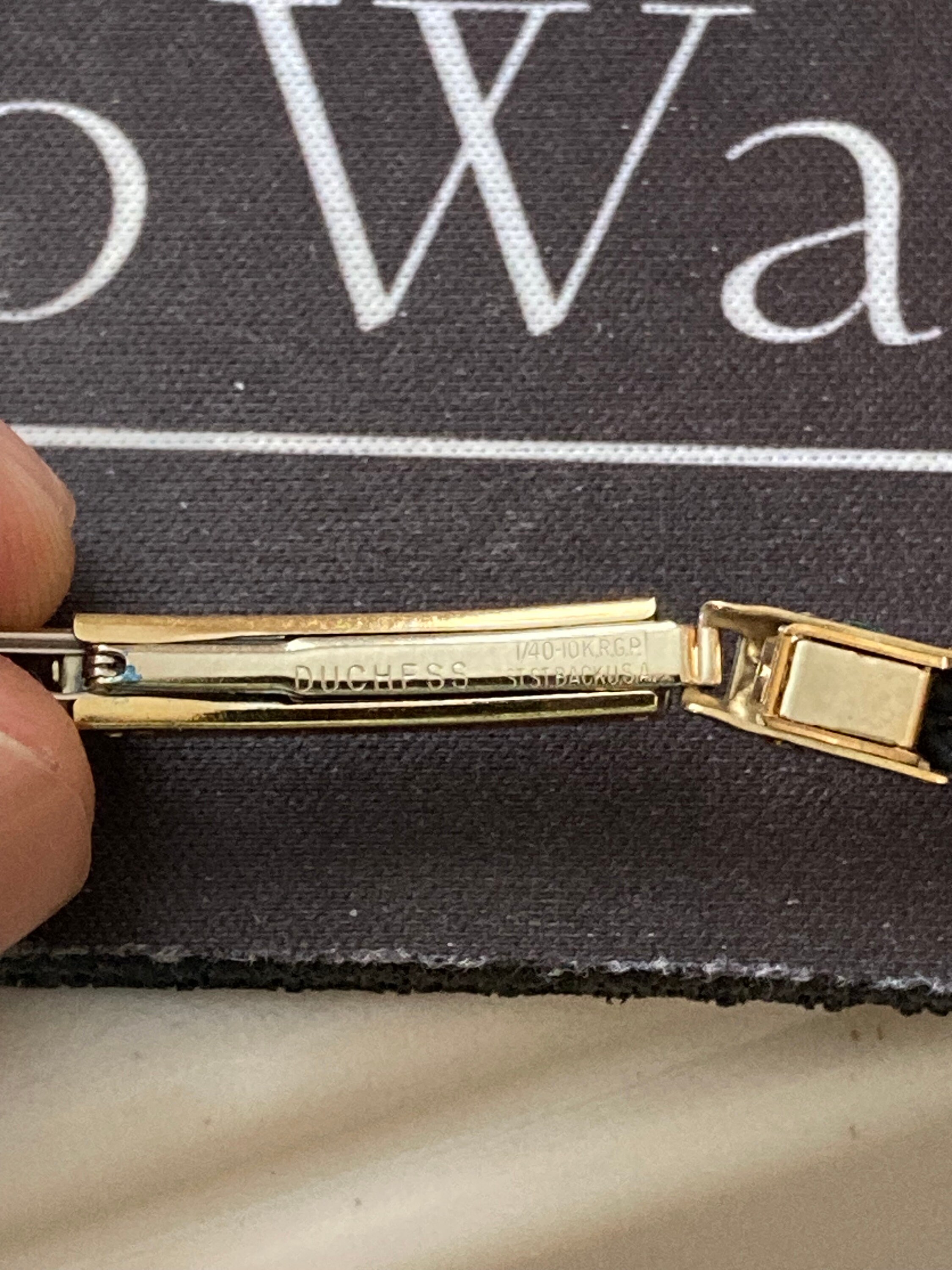 Vintage Duchess 10K Rose RGP Rope Band for Small Ladies Watches ...