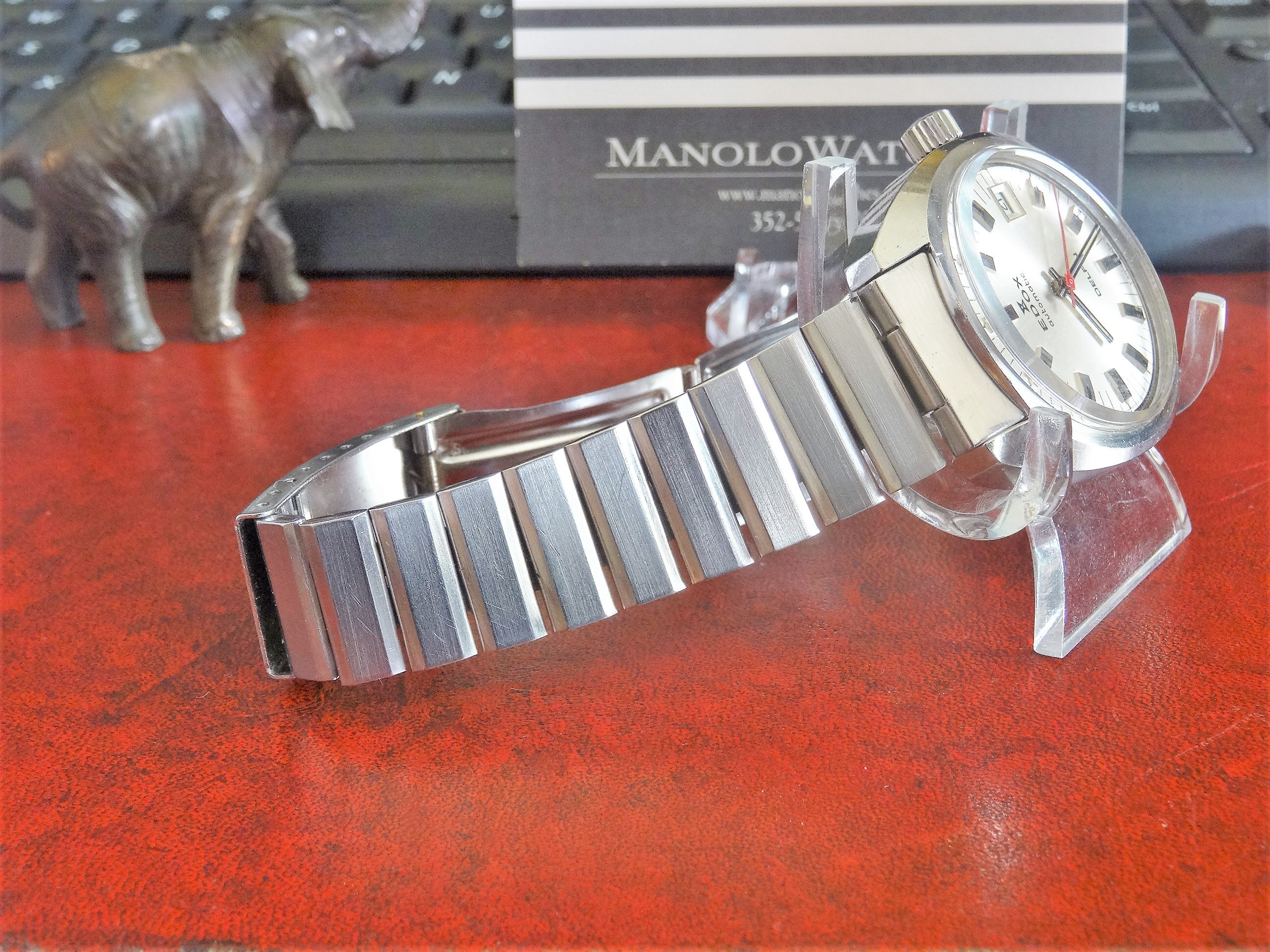 Vintage 1970's Edox 17-jewels ETA 2783 Automatic Delfin - Etsy