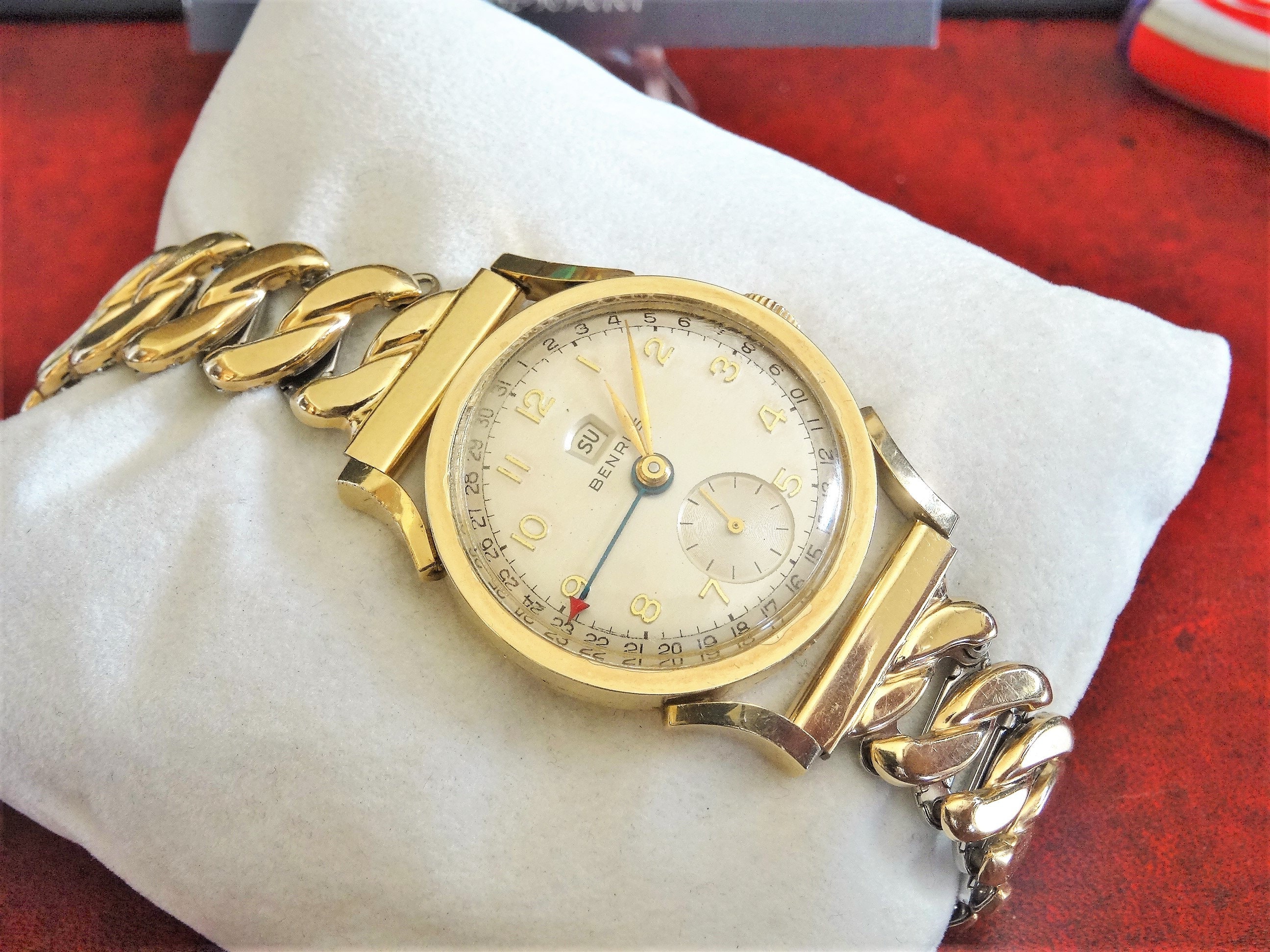 Vintage Benrus Pointer Day/date 10K Gold Filled Mens Watch - Etsy