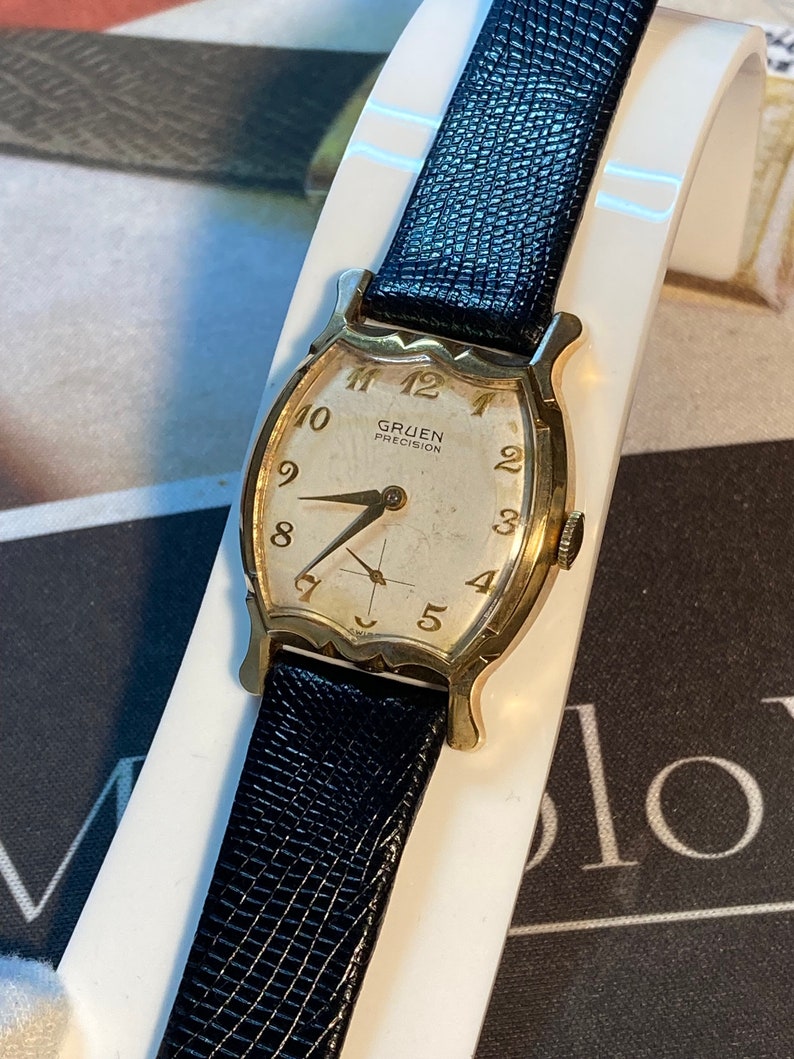Vintage 1950's Gruen Precision Movement 422-998 Stainless Steel 10K RGP ...