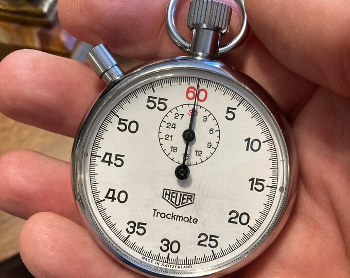 1978 Vintage Heuer Trackmate Mechanical Wind Stopwatch - Etsy