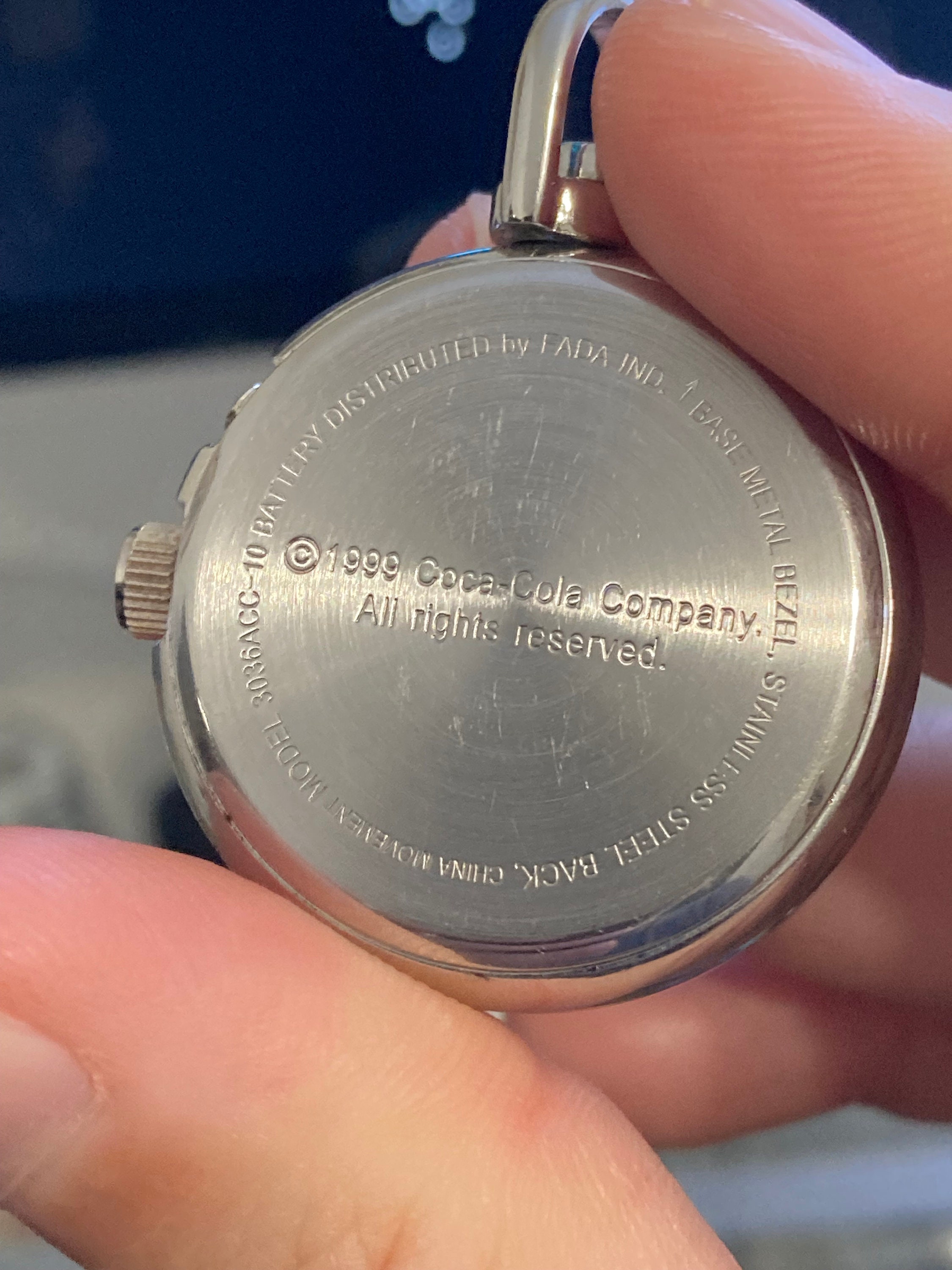 Retro 1999 Coca-cola Quartz Pocket Watch - Etsy