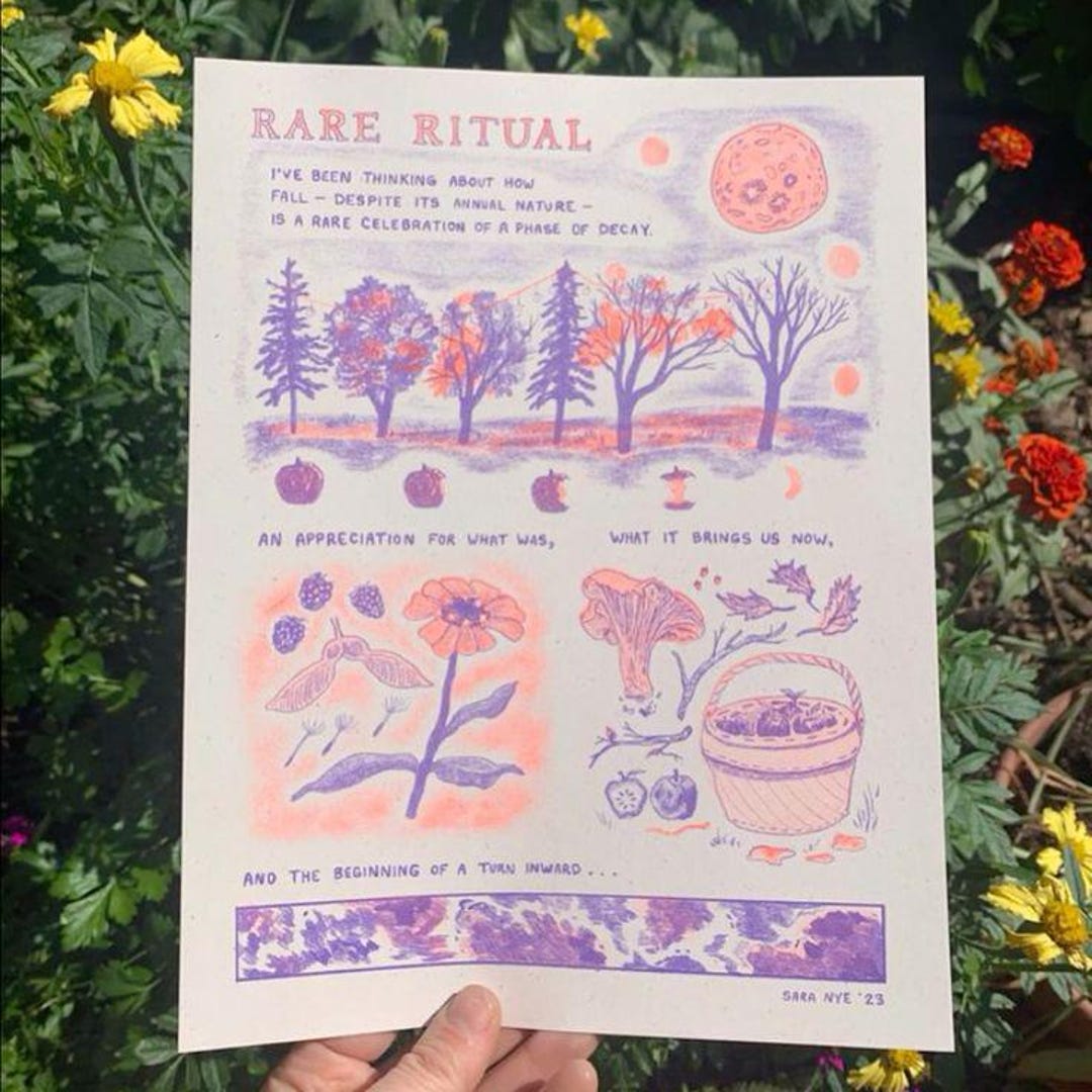 Rare Ritual Comic - Risograph Print - Etsy