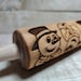 Embossed Snowman Rolling Pin For Baking Pie Crusts Pottery Sugar ...