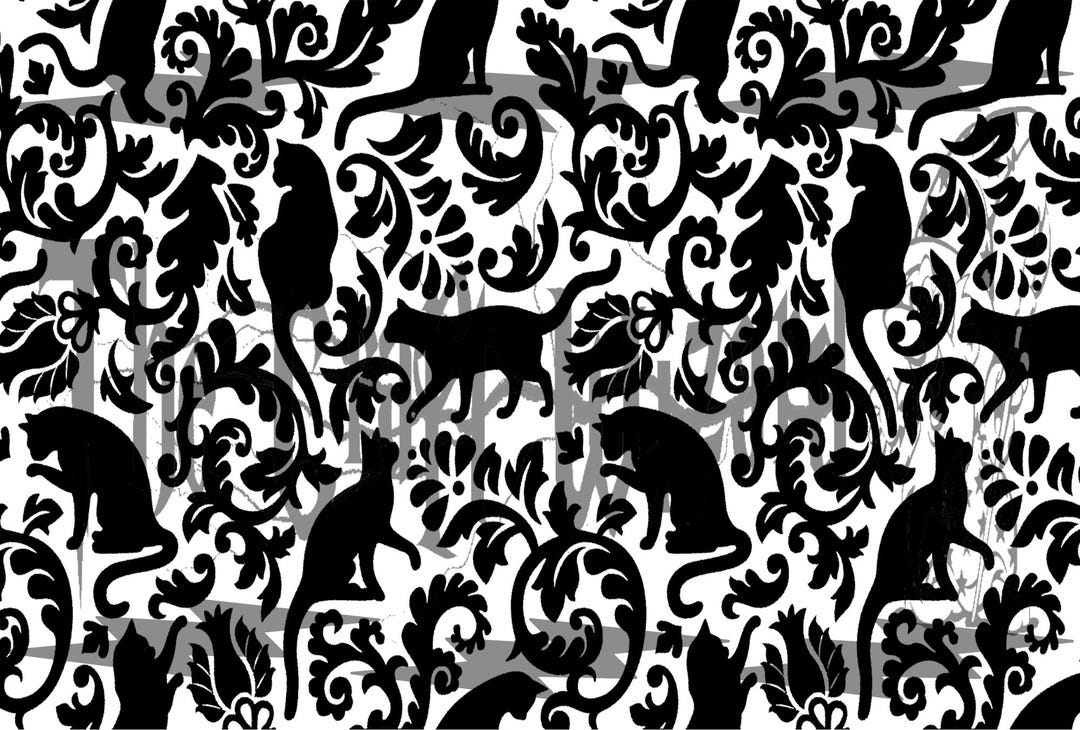 Cats Rolling Pin Pattern .dxf .svg .pdf .png Digital Download - Etsy