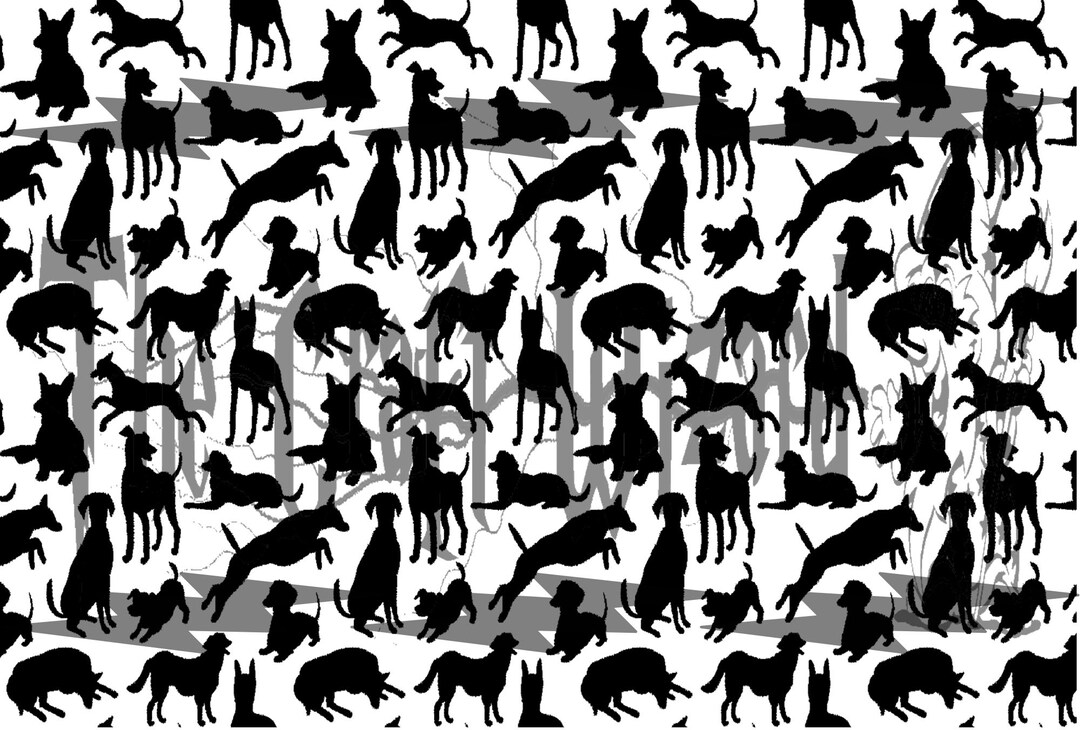 Dogs Rolling Pin Pattern .dxf .svg .pdf .png Digital Download - Etsy