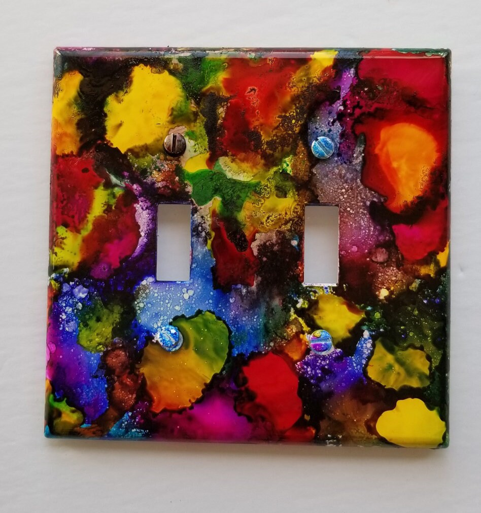 Hand Painted Switch Plate Original Switch Plate Room Decor - Etsy