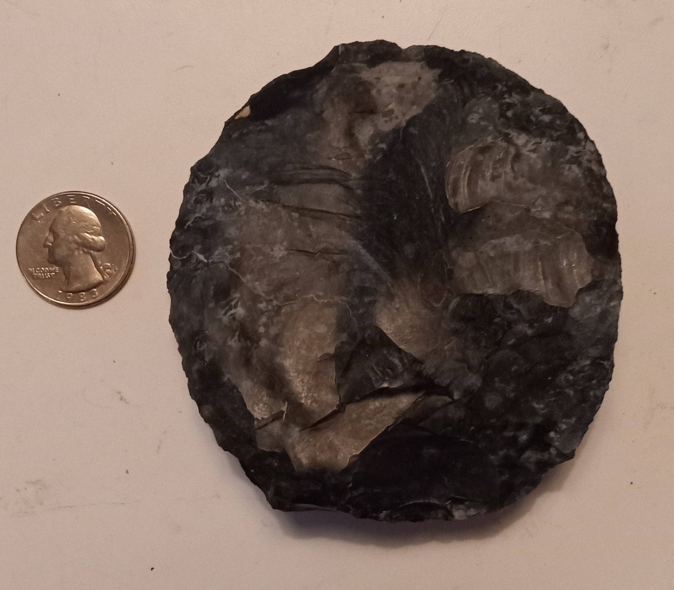 Amazingly Rare Blue Mercer Chert Native American Indian Fleshing Blade ...