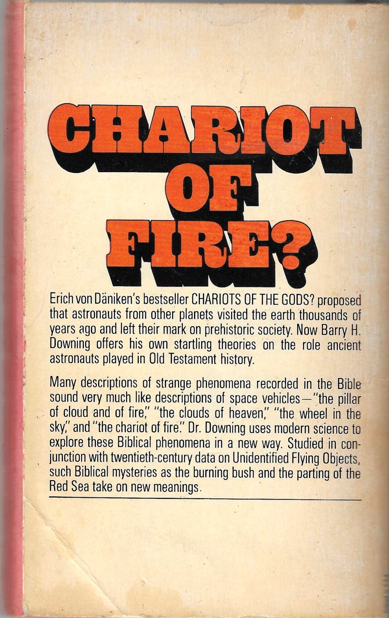 The Bible and Flying Saucers Barry H. Downing 1970 Paperback First Avon ...